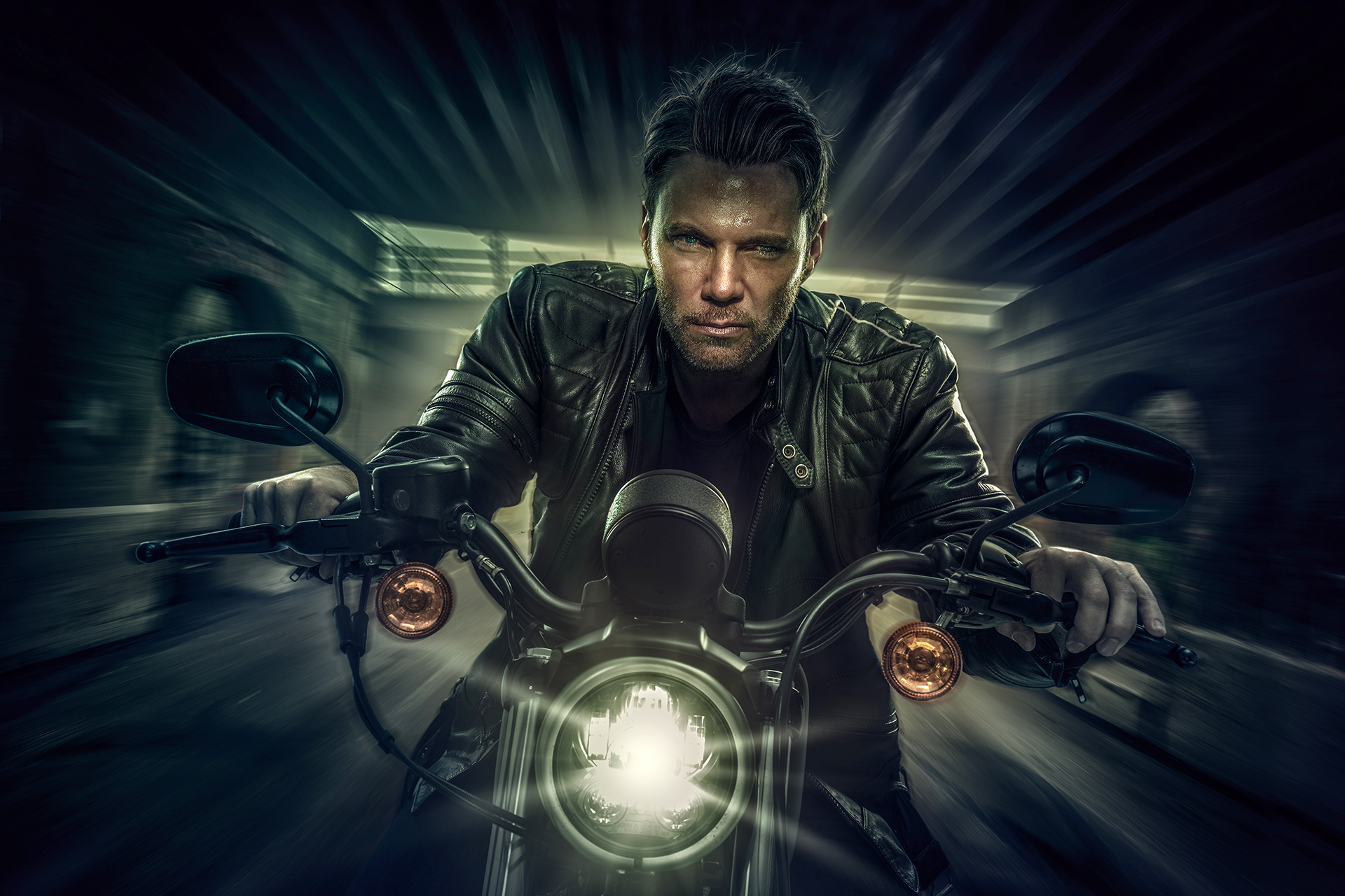 Chris Clor Gives a Cinematic Look to His Harley Davidson Concept Work