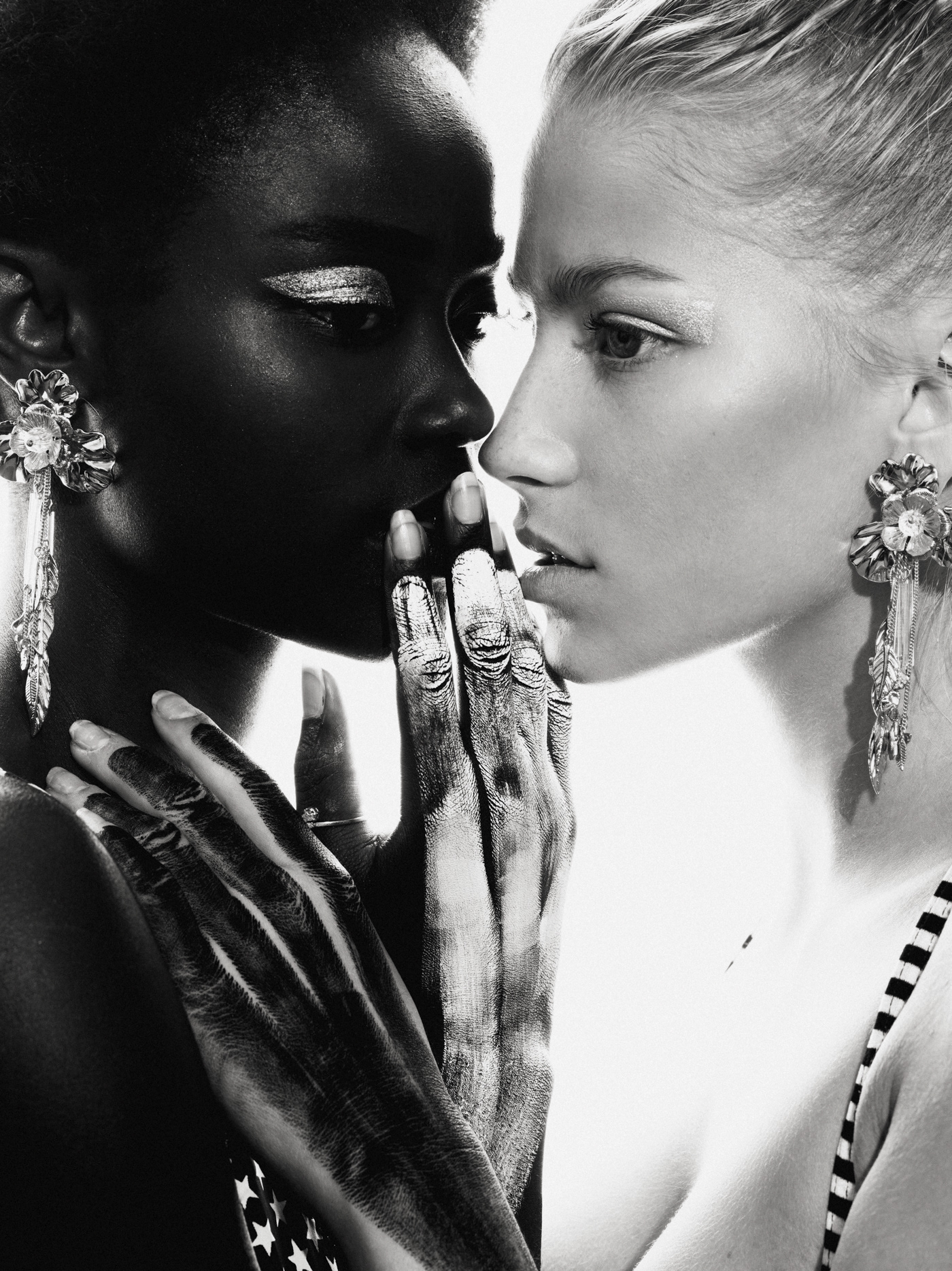 Elena Iv-skaya Conveys Beauty in Contrasts in "Double Beauty"