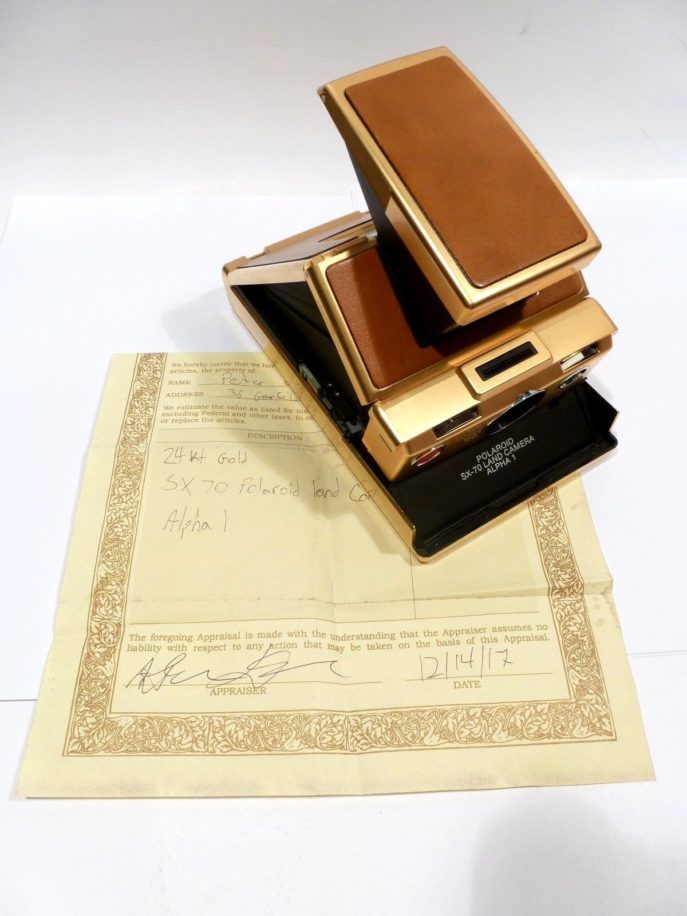 This 24k Gold Plated Polaroid SX-70 Would Make You Feel Like Royalty