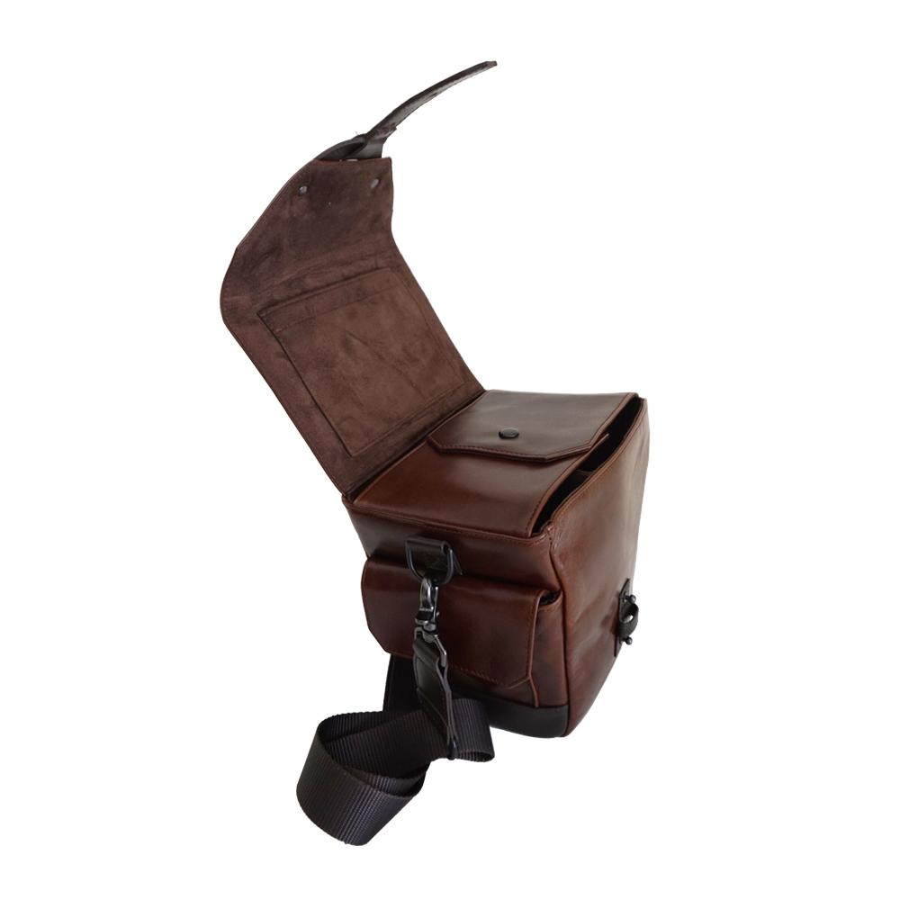 Heavy Leather NYC's Lookout Camera Bag is an Ode to Old School Cases