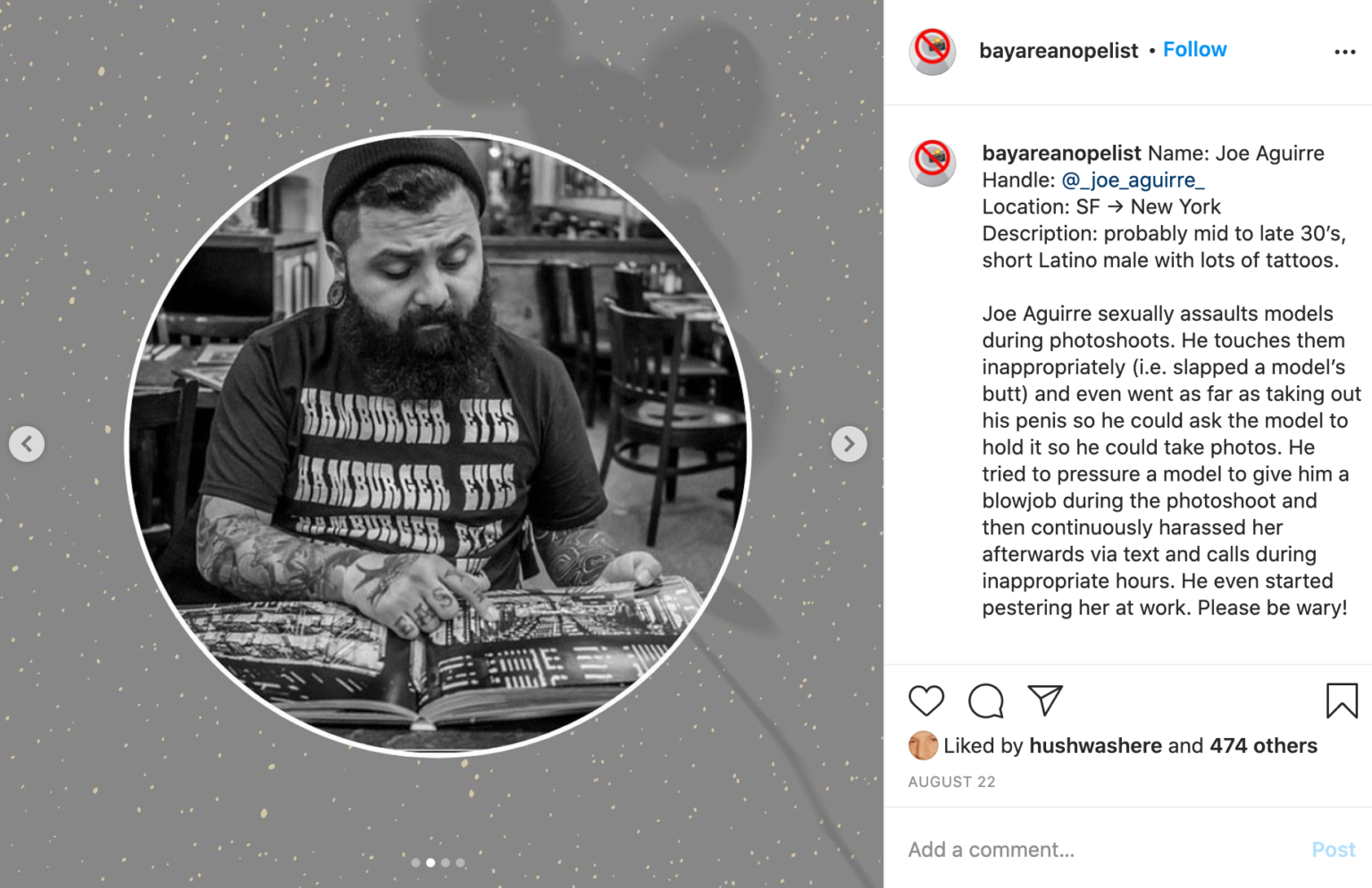 Street Photographer Joe Aguirre Made is Now on a Sexual Misconduct List