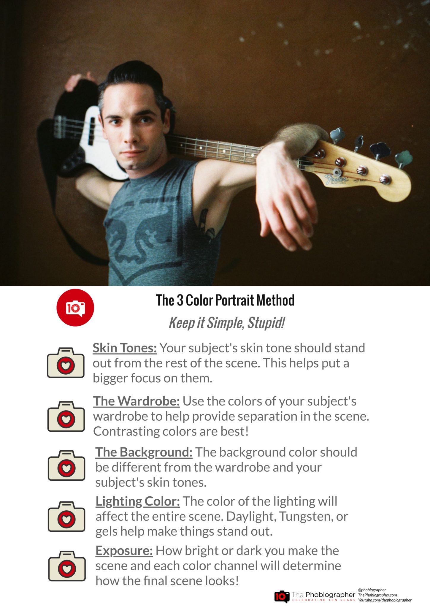 Do You Know the 3 Color Portrait Photography Rule?